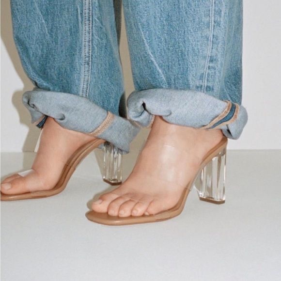 Zara | Shoes | Zara Clear Heels | Poshmark